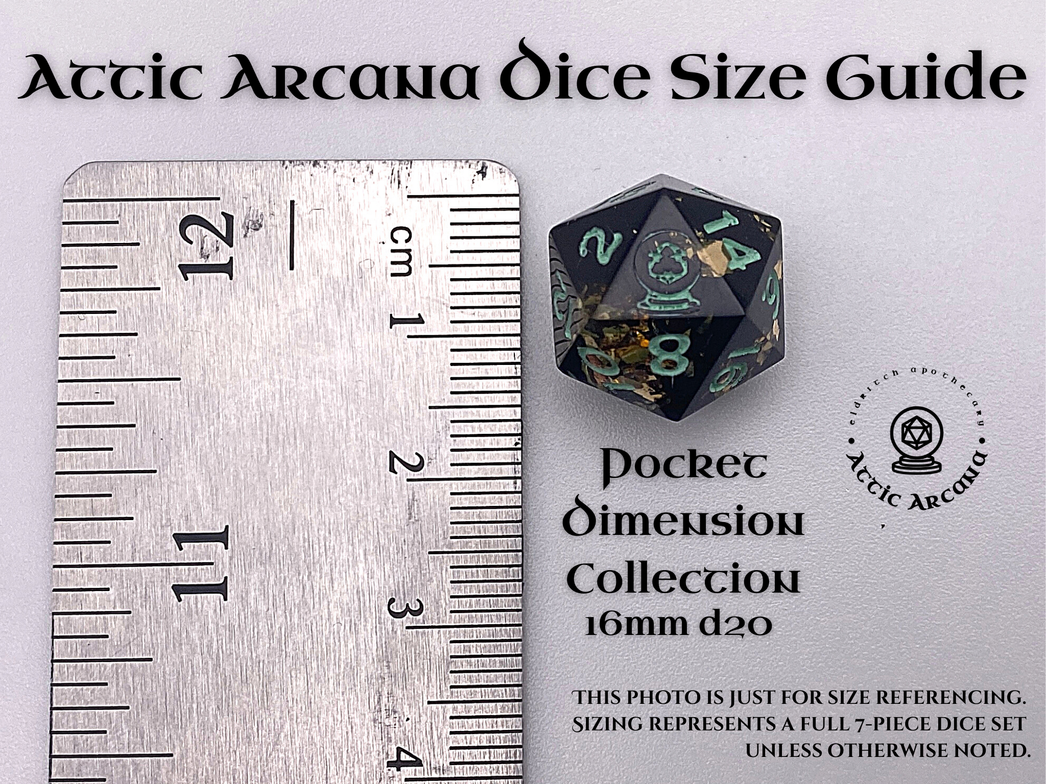 Pocket Dimension Mini Dice – Attic Arcana Dice Creations